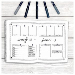 32 Easy Minimalist Bullet Journal Weekly Spreads to Try Right Now