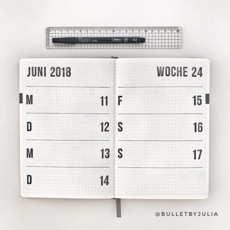 32 Easy Minimalist Bullet Journal Weekly Spreads to Try Right Now
