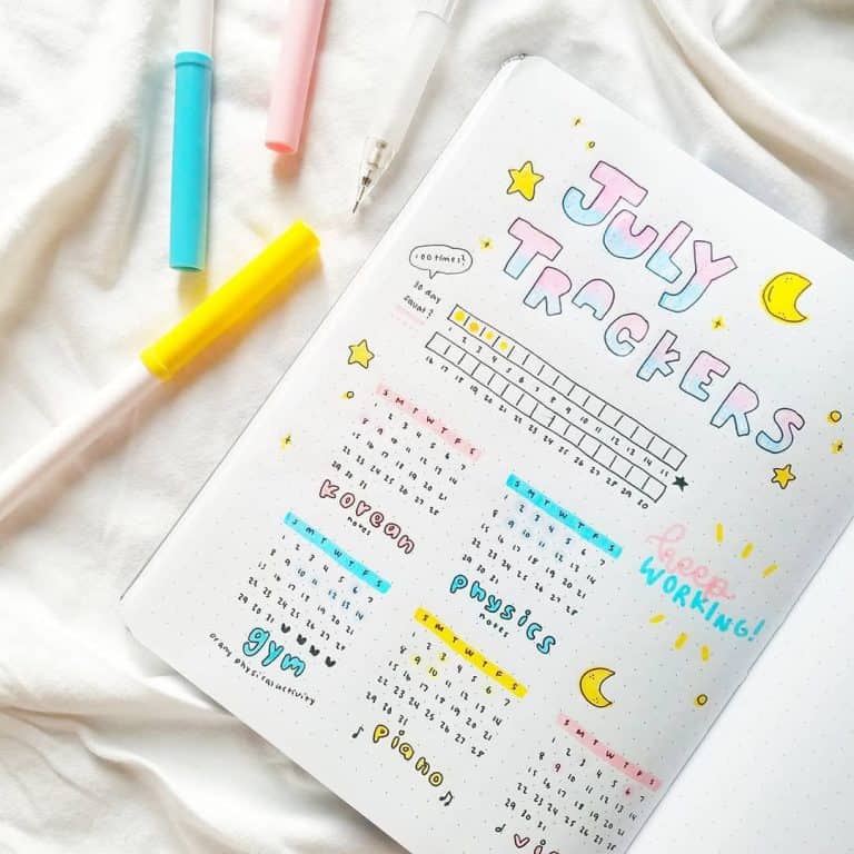 25 Bullet Journal Habit Trackers to help you build better habits
