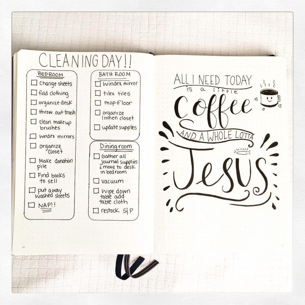 22 bullet journal cleaning schedule trackers to keep your home squeaky ...