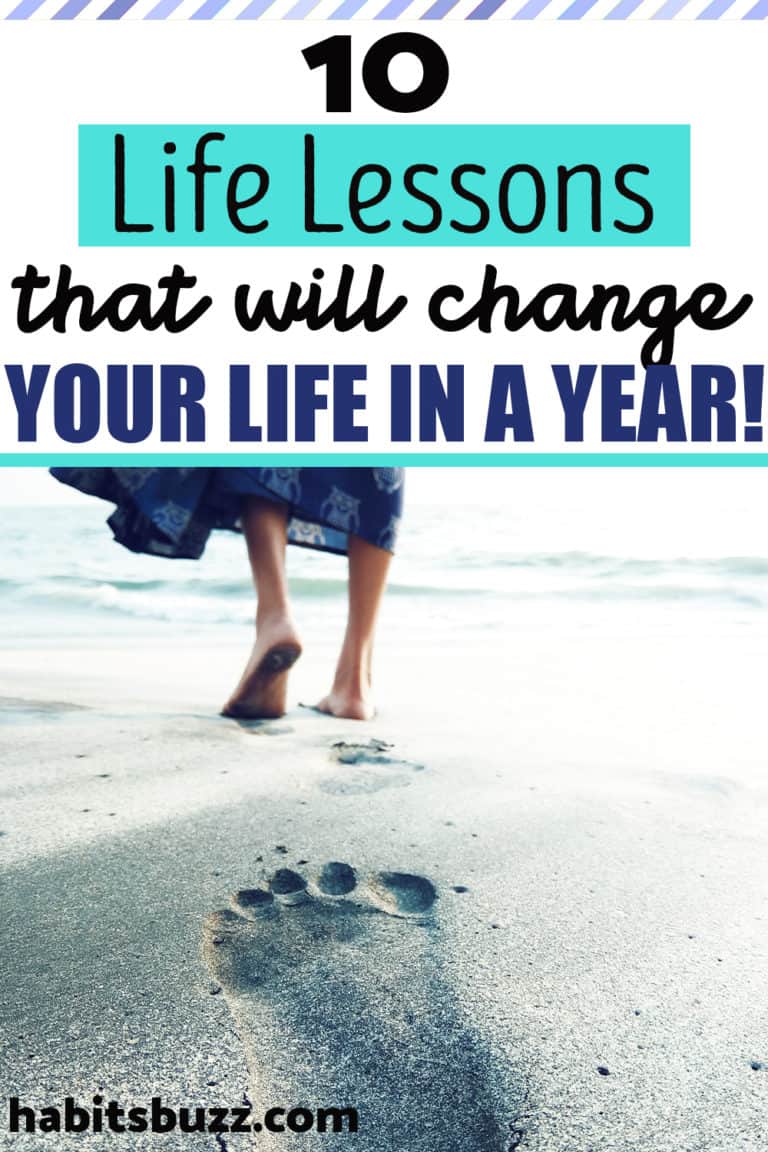 10 life lessons to change your life in a year